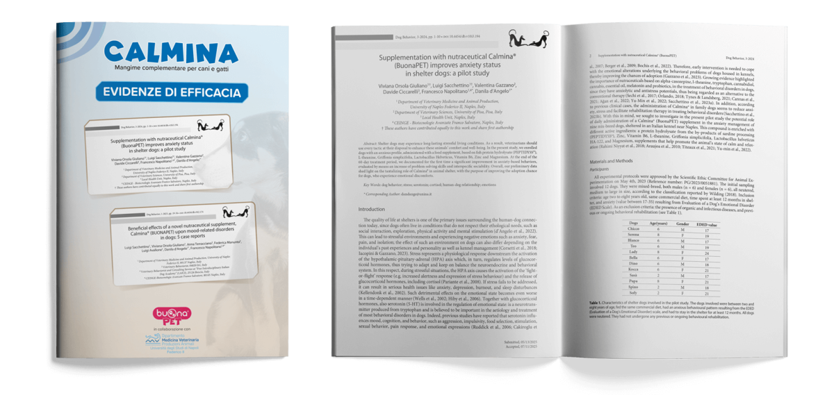 CALMINA Flacone | Per il normale rilassamento di cani e gatti | Buona Pet